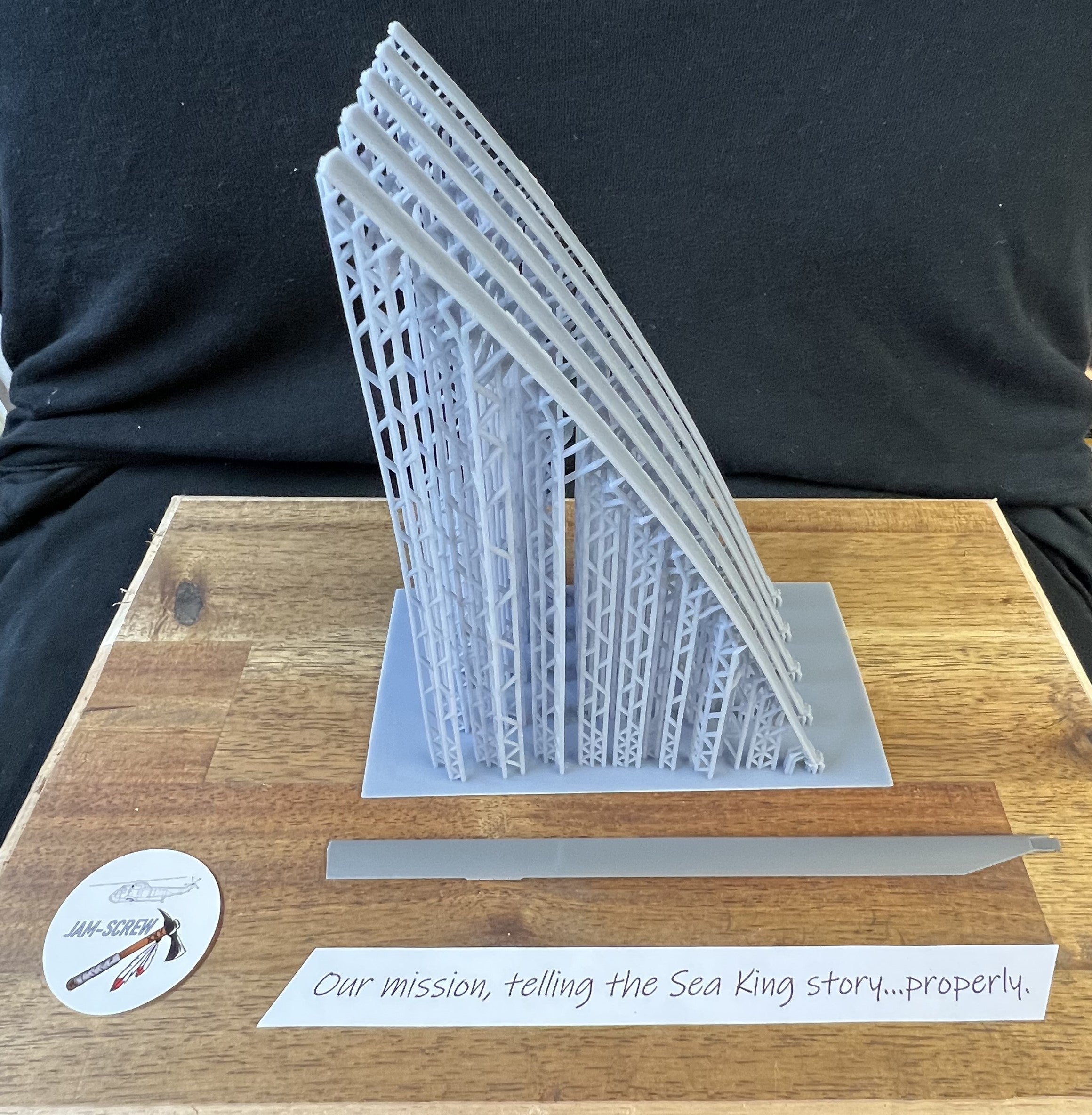 #48-107 Main Rotor blades, drooping - steel type, 1/48 scale – JAM-SCREW