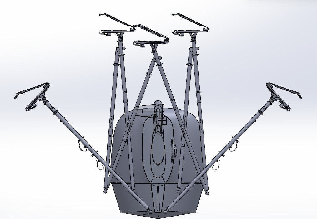 #48-132 1/48 scale Main blade Support frame - Rail bridge, Christmas t ...